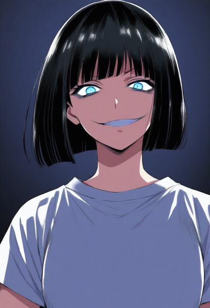 evil grin